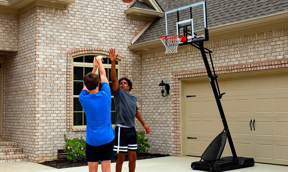 Spalding 54 Polycarbonate Portable Basketball Hoop Container Door Ltd